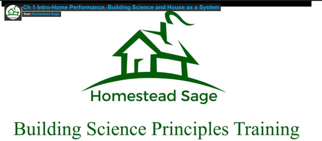101 BPI Building Science Principles On-Demand Training - Homestead Sage